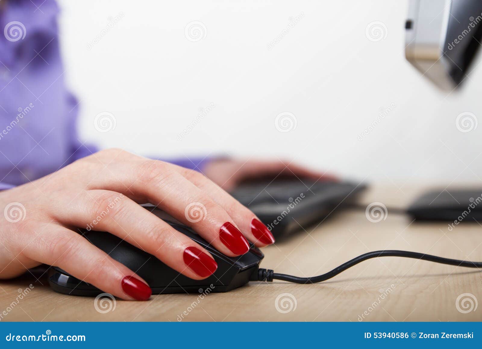 Clicking the mouse stock photo. Image of input, human - 53940586
