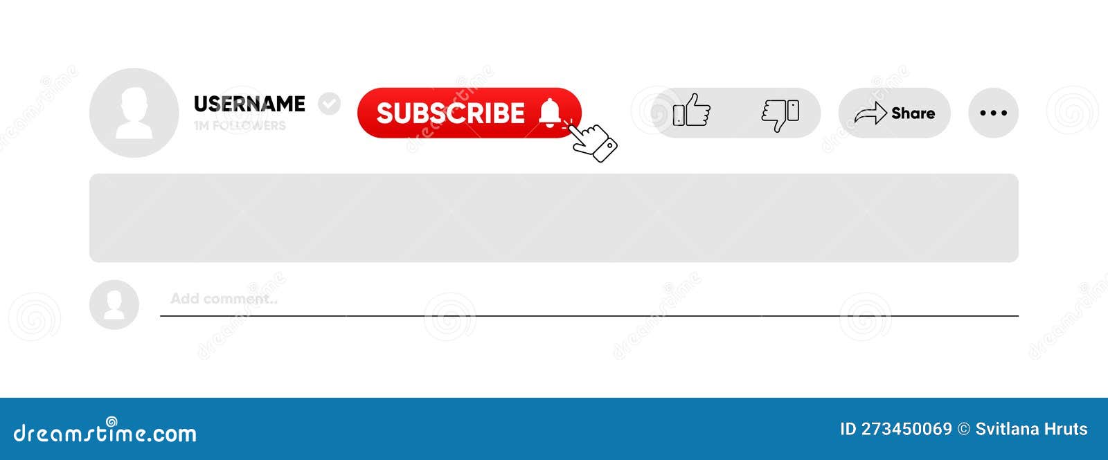 Clicking Subscribe Button, Like, Comment and Share. Icon Set of Channel ... Clicking Subscribe Button, Like, Comment and Share. Icon Set of Channel ...