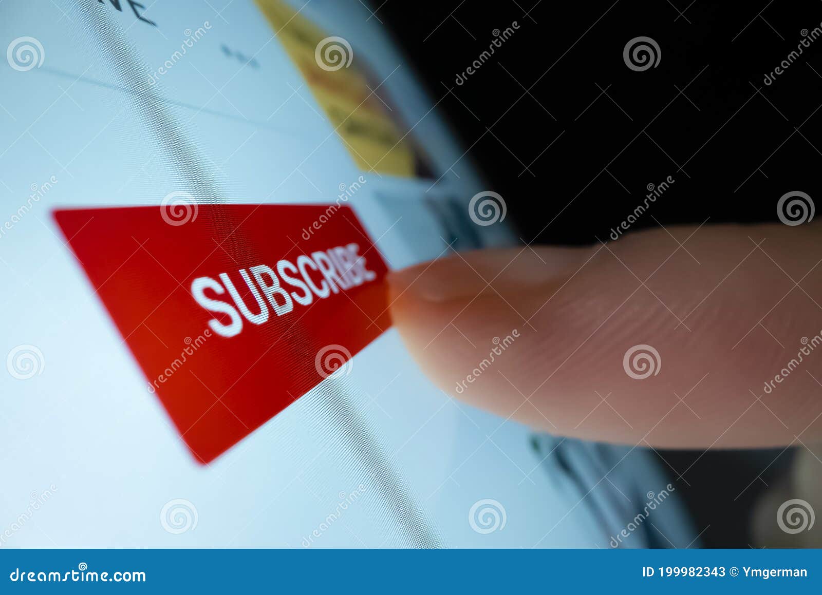 Clicking the Subscribe Button in YouTube Editorial Stock Photo - Image ...