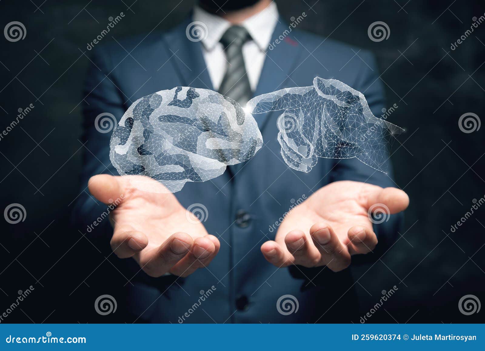 Clicks on the Brain from the Network Stock Photo - Image of computer ...