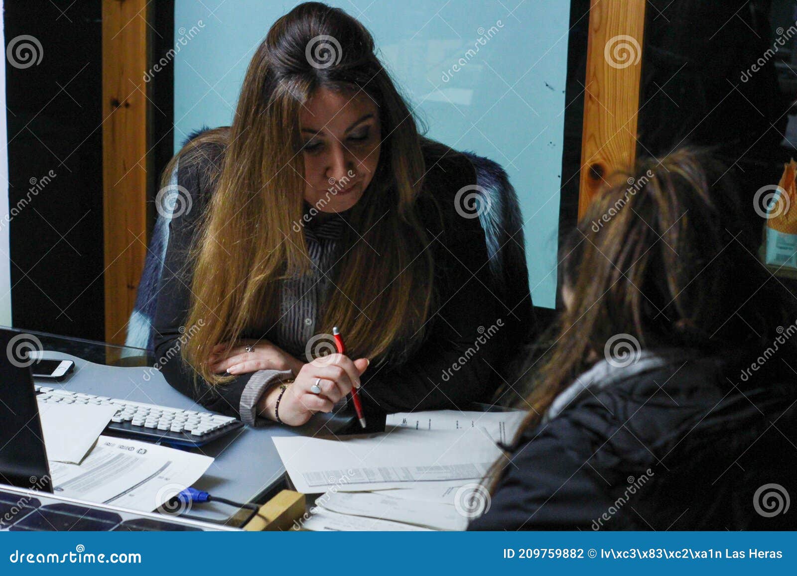 Client and boss meeting stock photo. Image of adult - 209759882