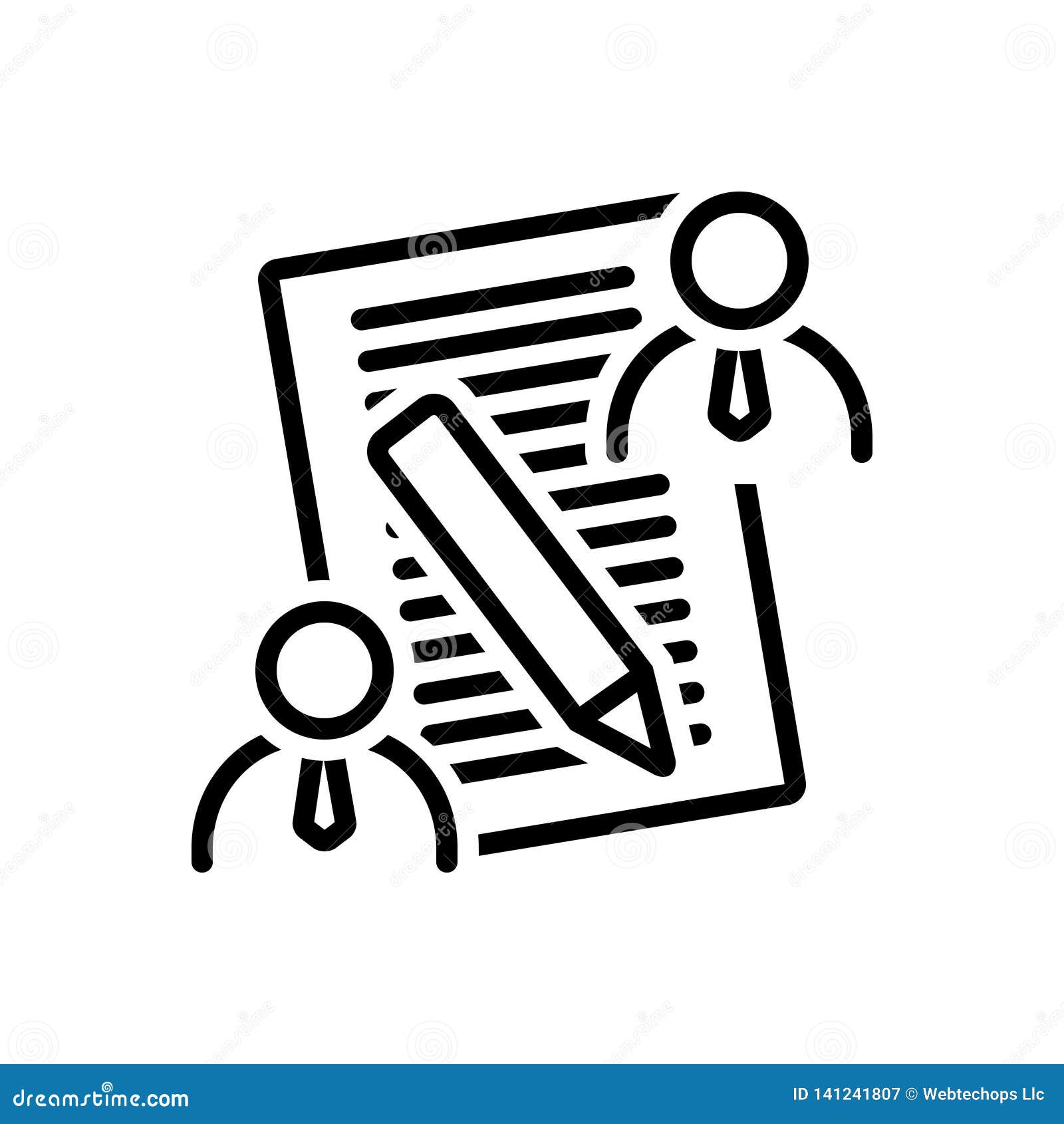 Client Brief Icon Thin Line Style. Symbol From Online Marketing Icons ...