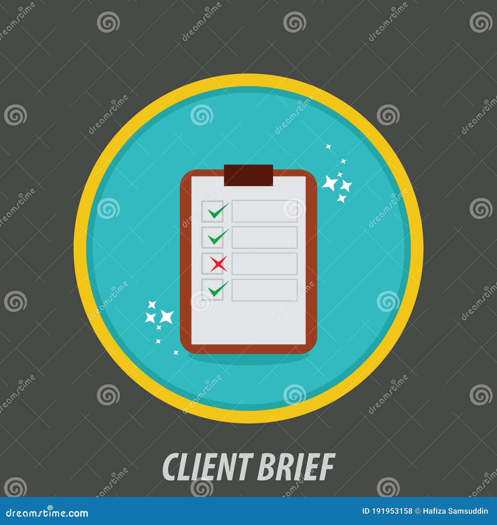Client Brief Icon Thin Line Style. Symbol From Online Marketing Icons ...