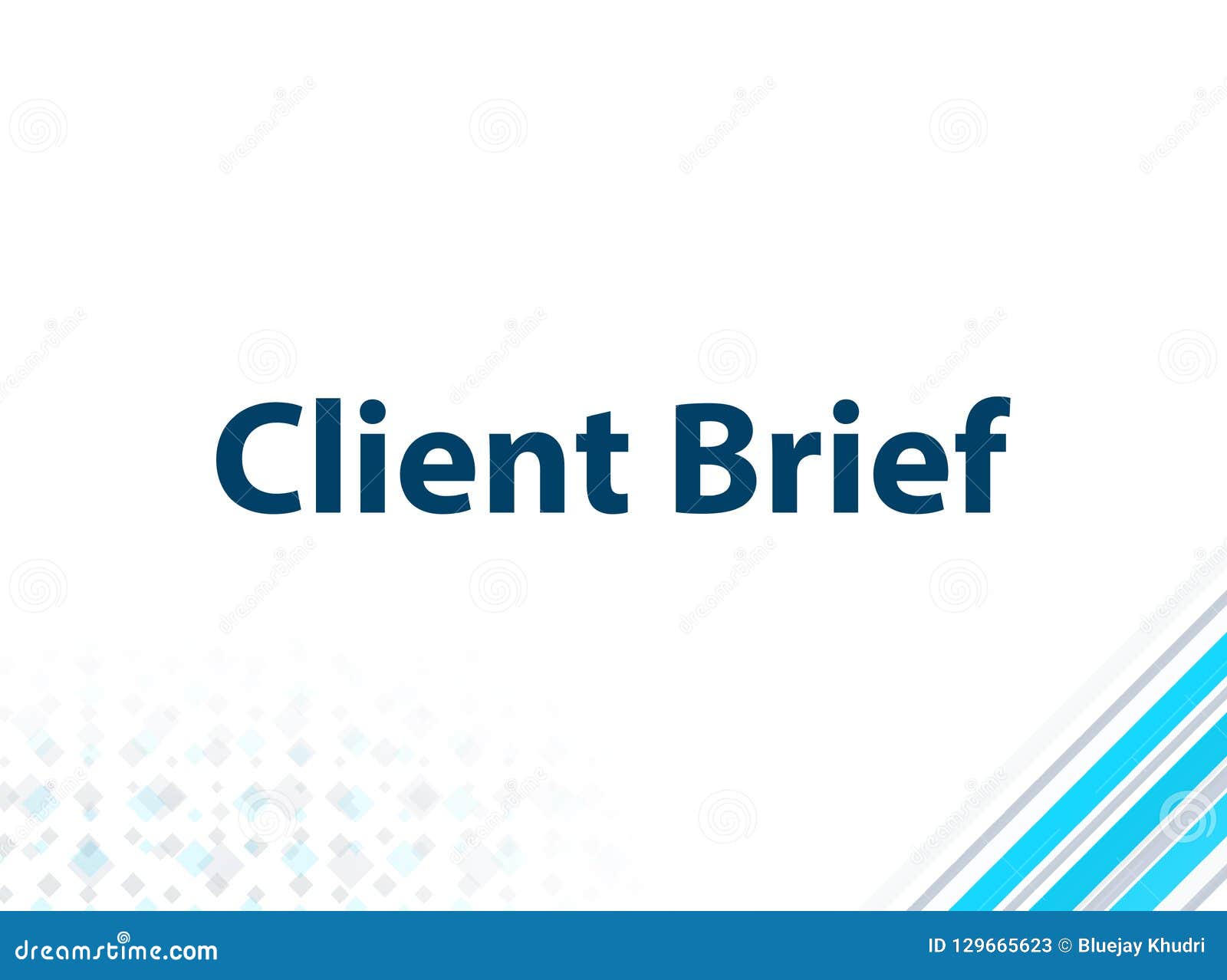 Client Brief Modern Flat Design Blue Abstract Background Stock ...