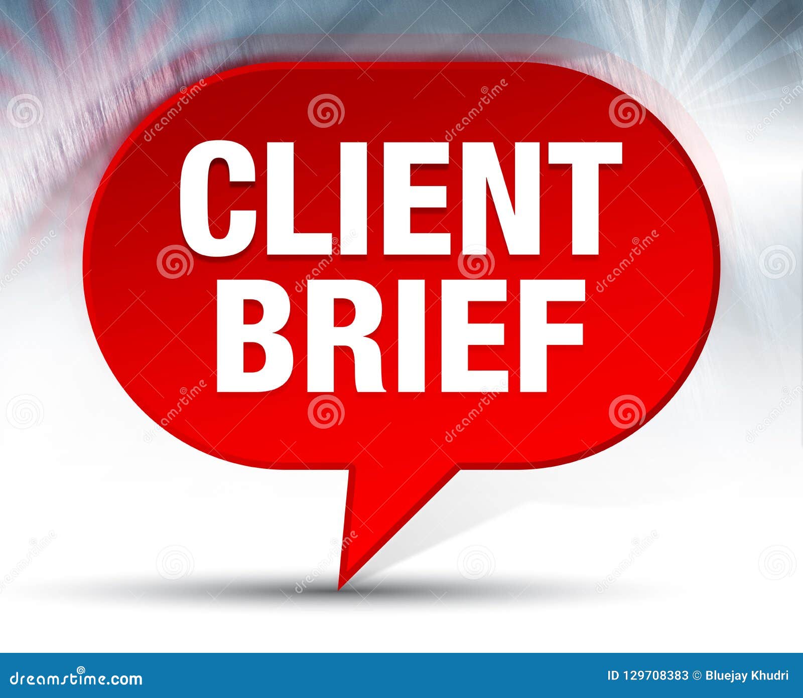 Client Brief Red Bubble Background Stock Illustration - Illustration of ...