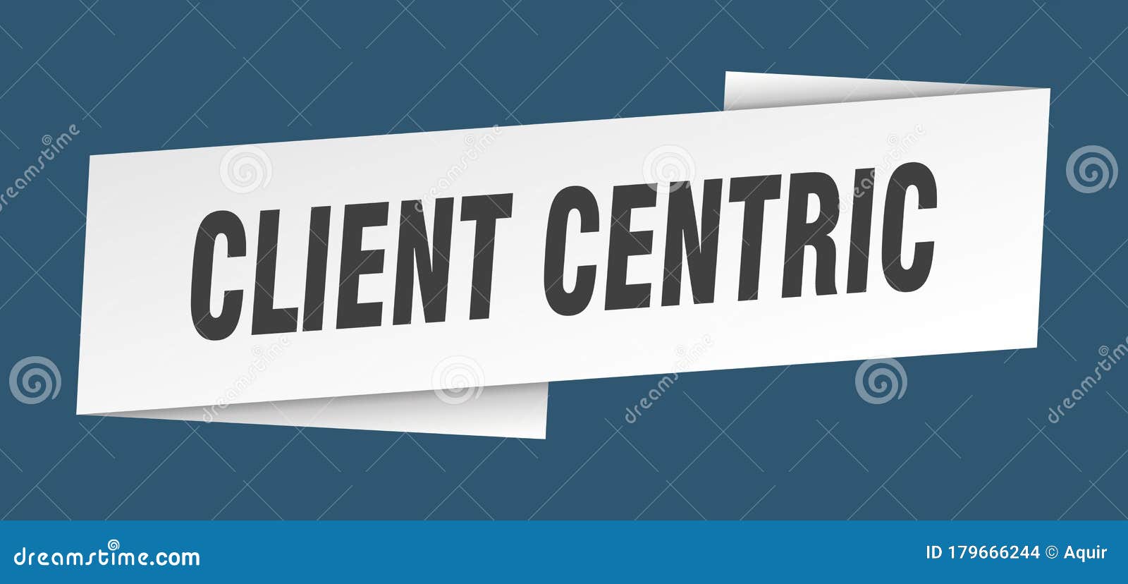 Client Centric Banner Template. Client Centric Ribbon Label Stock ...