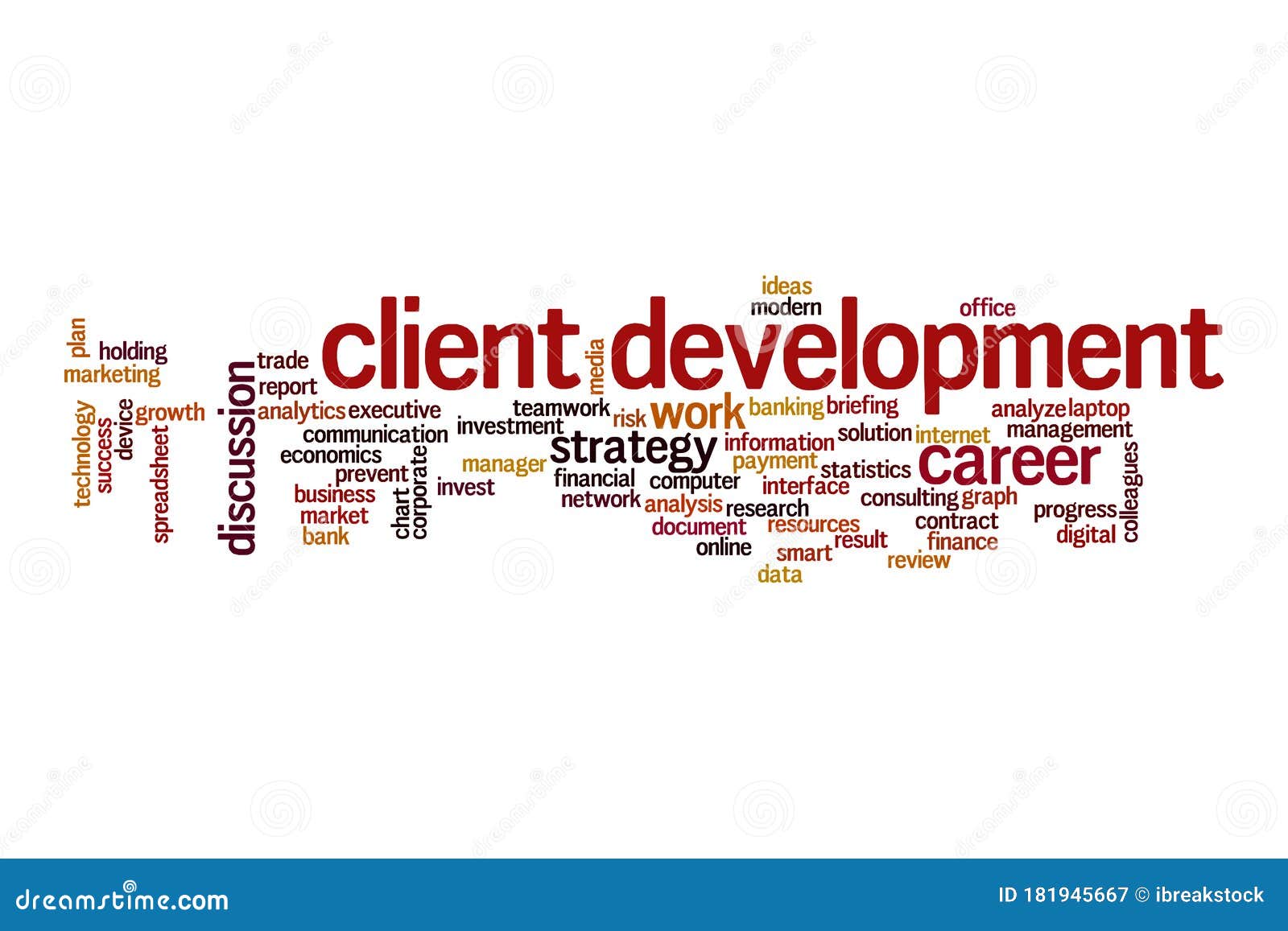 Client Development Word Cloud Concept Stock Illustration - Illustration ...