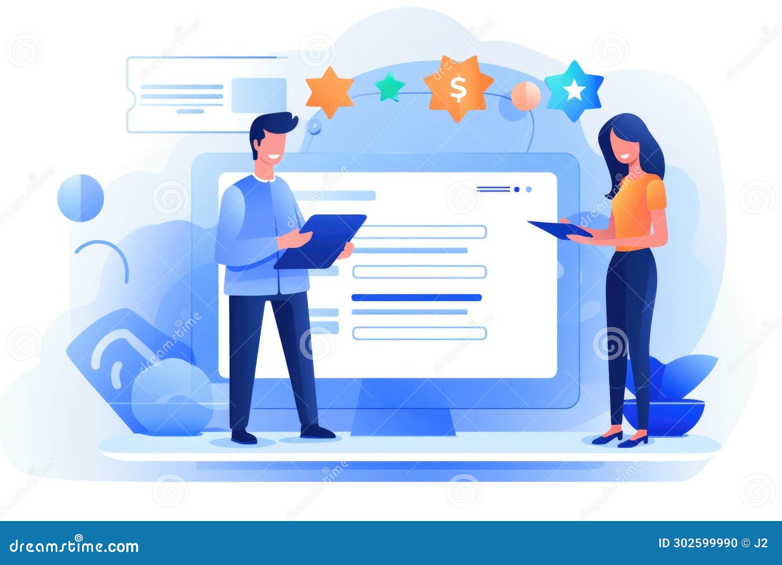 Client Feedback. Customers Review Rating and Estimate of Performance ...