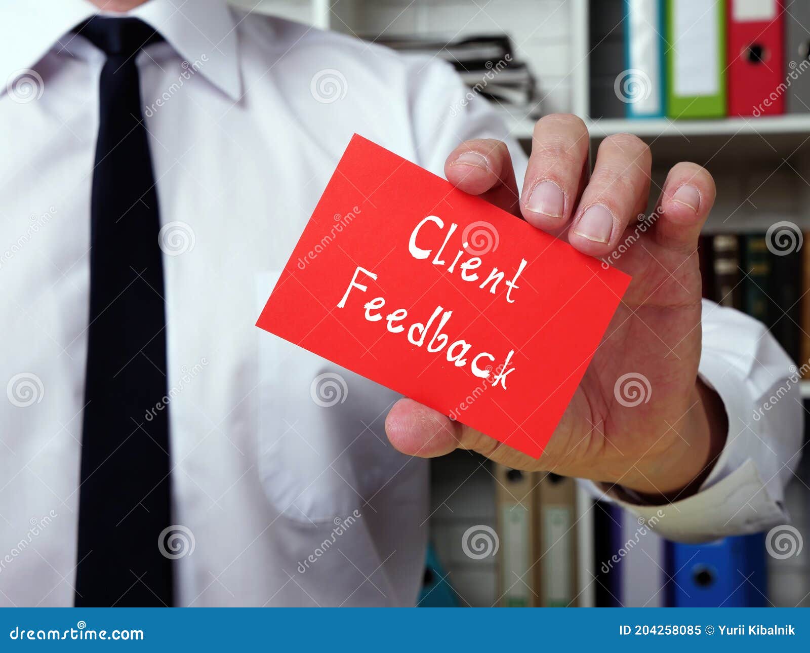 Client Feedback Phrase on the Sheet Stock Image - Image of handshake ...