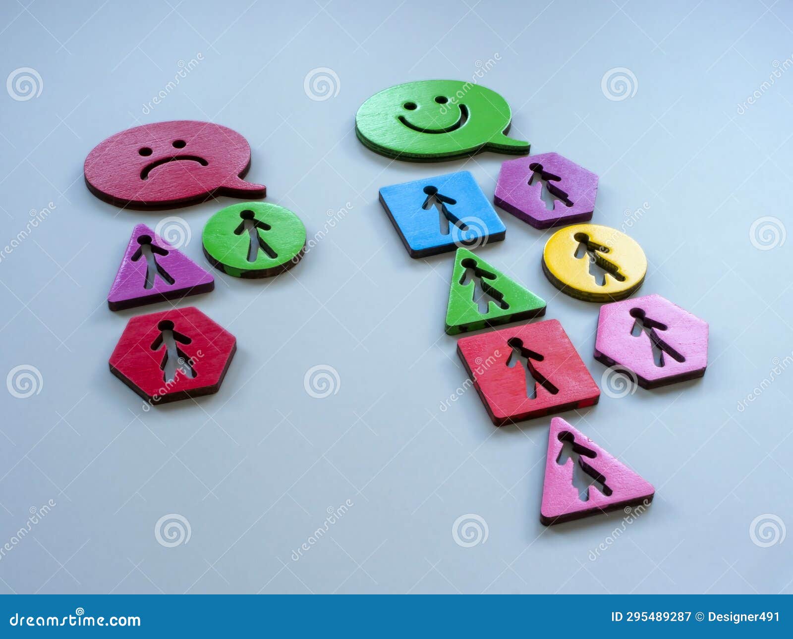 Client Figures. Negative and Positive Customer Reviews Stock Image ...