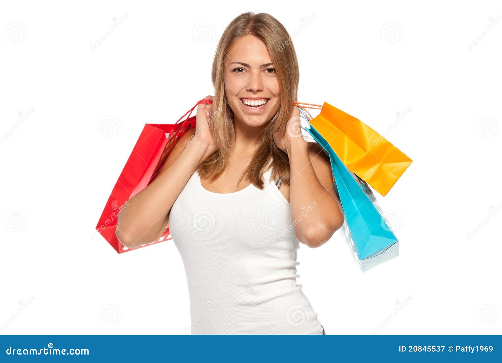 Client heureux image stock. Image du heureux, passionnant - 20845537