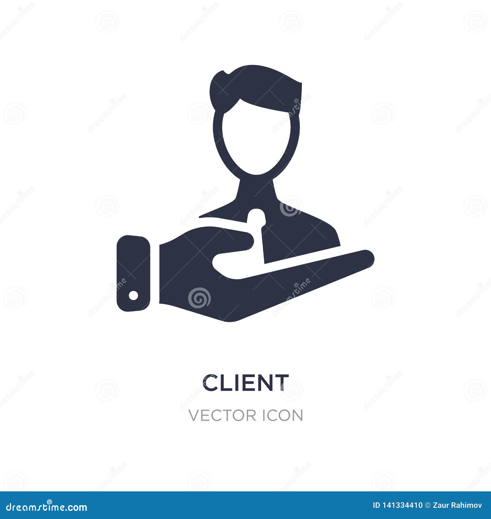 Client Icon On White Background. Simple Element Illustration From ...