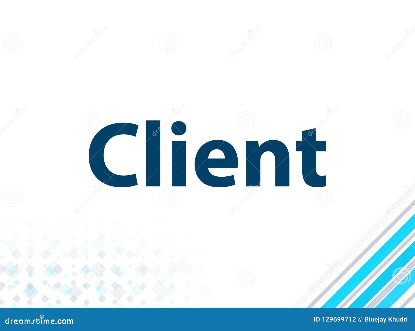 Client Modern Flat Design Blue Abstract Background Stock Illustration ...