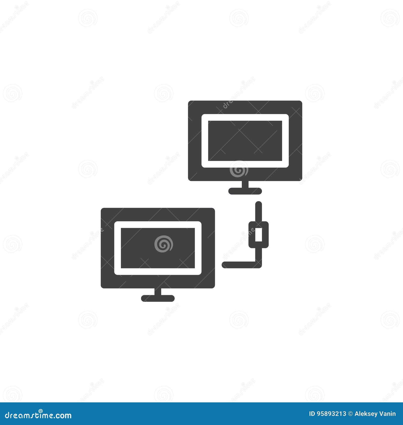 Client Network Connection Icon Vector, Filled Flat Sign, Solid ...