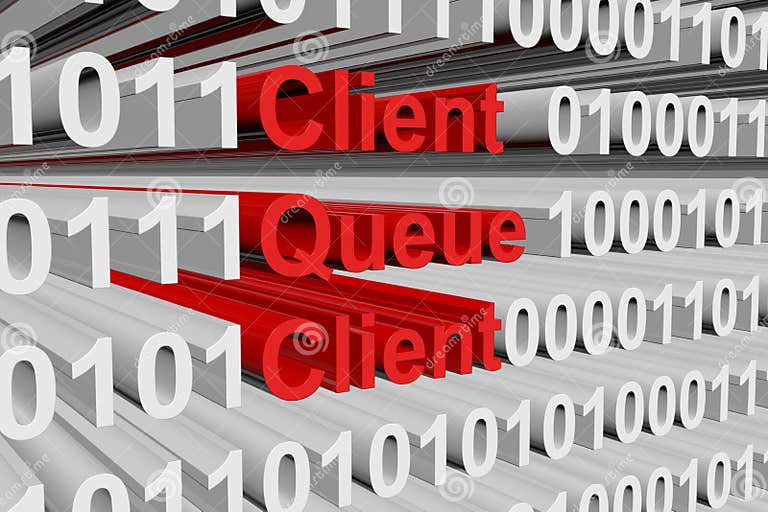 Client queue client stock illustration. Illustration of server - 88029832