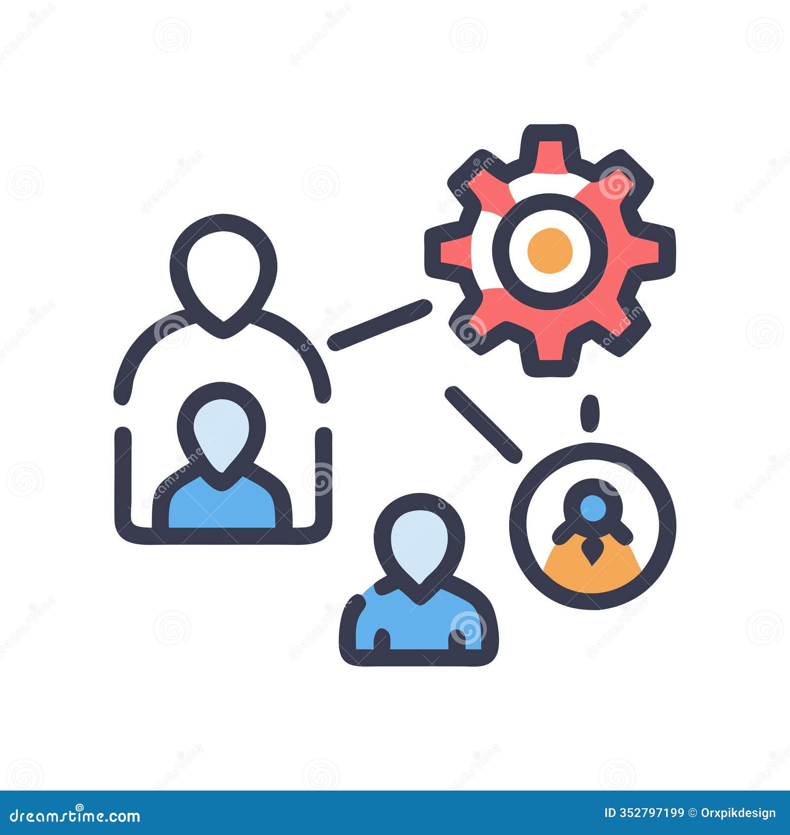 Client Relationship Management Strategy Visuals Stock Vector ...