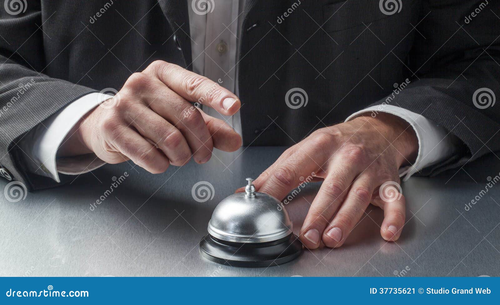 Client Requesting Assistance Stock Image - Image of bell, management ...