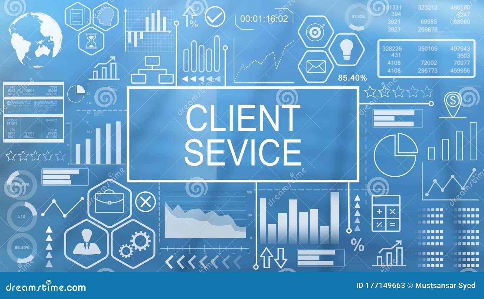 Client Service, Animated Typography Stock Illustration - Illustration ...