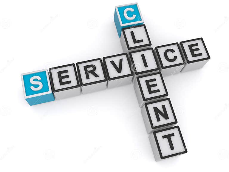 Client service heading stock illustration. Illustration of hint - 132077693