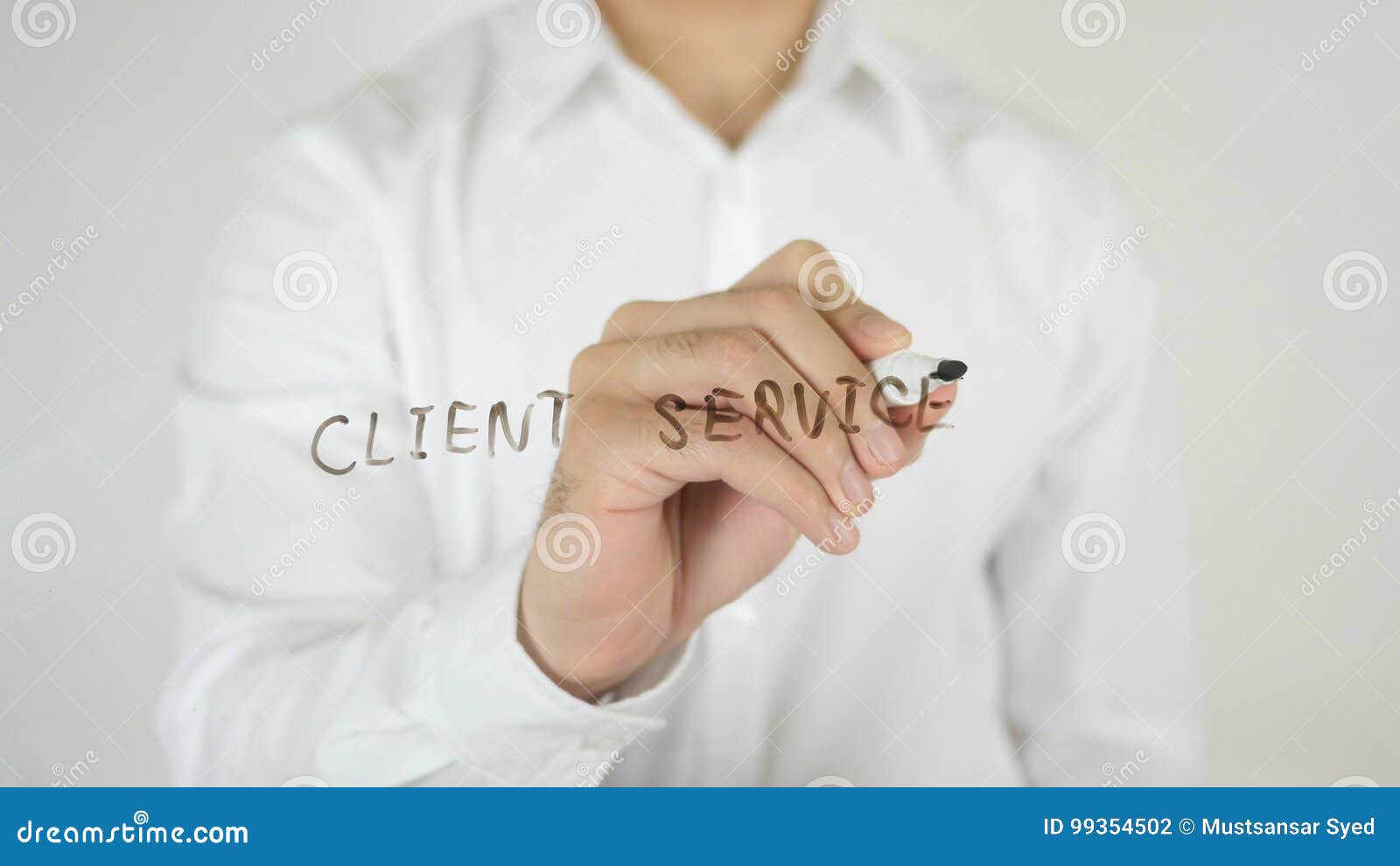 Client Service, Written on Glass Stock Photo - Image of customer ...