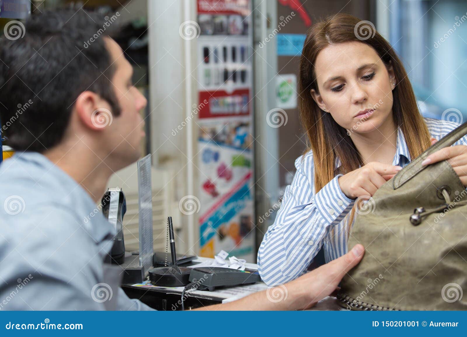 Client Showing Cobbler Bag Defect Stock Image - Image of brush, retro ...