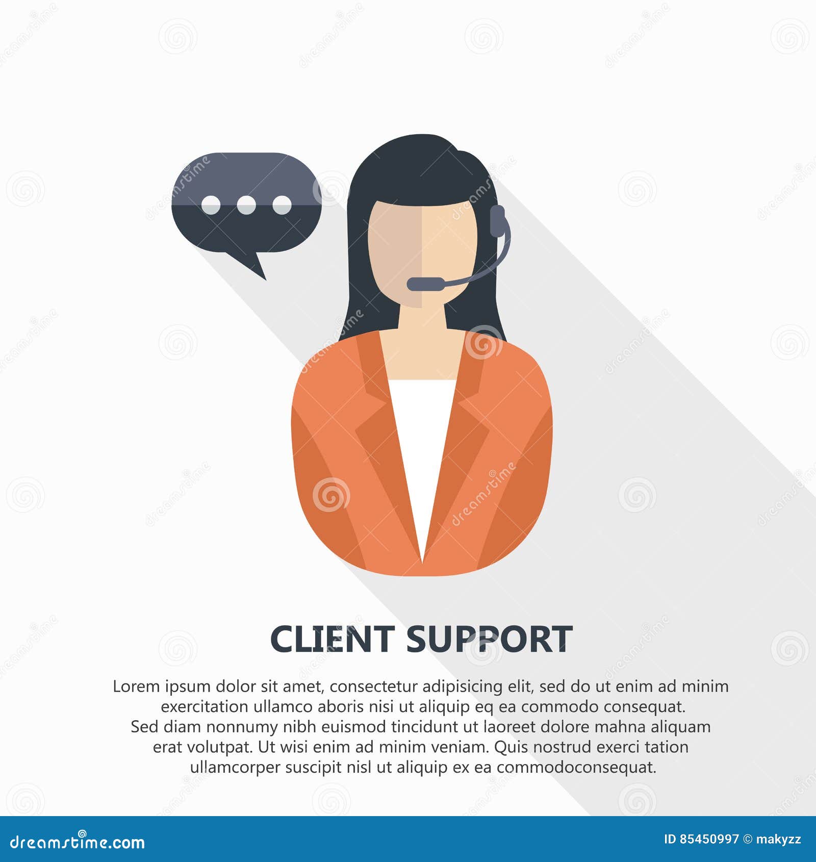 Client support stock vector. Illustration of internet - 85450997
