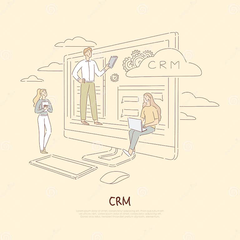 Client Support System, Company Communication Service, Young Colleagues ...