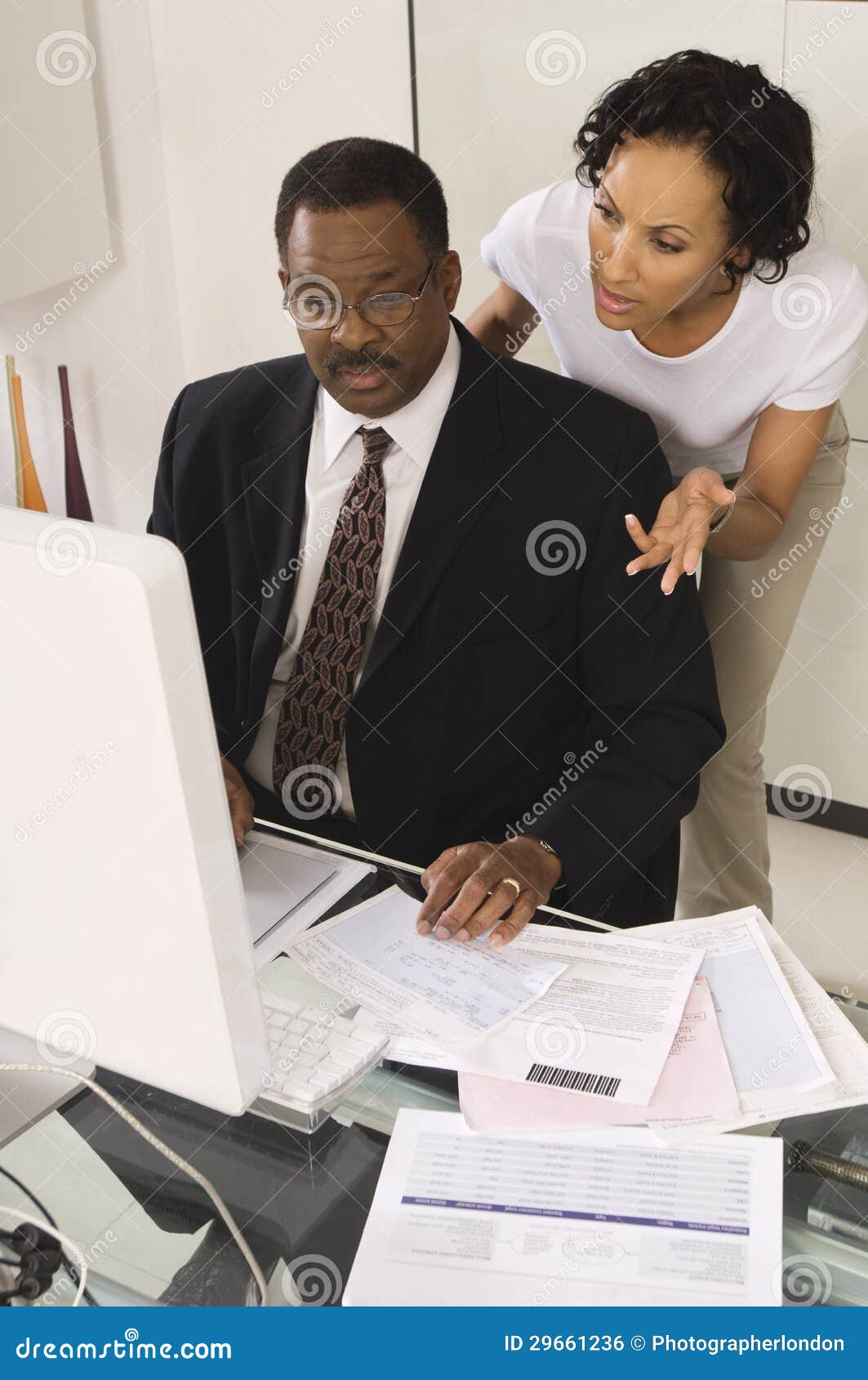 Client Talking with Accountant Stock Photo - Image of economy ...