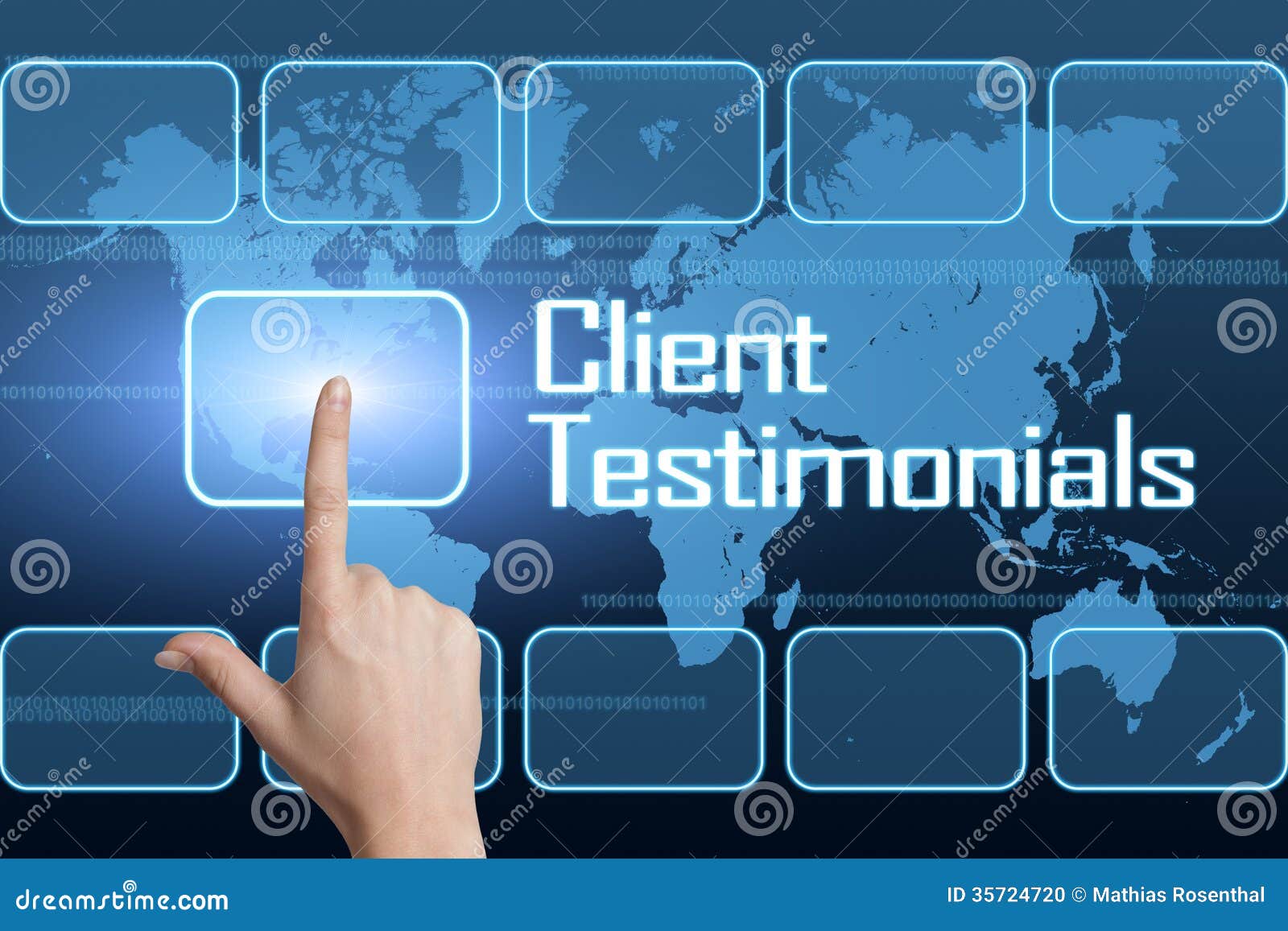 Client Testimonials stock illustration. Illustration of finger - 35724720