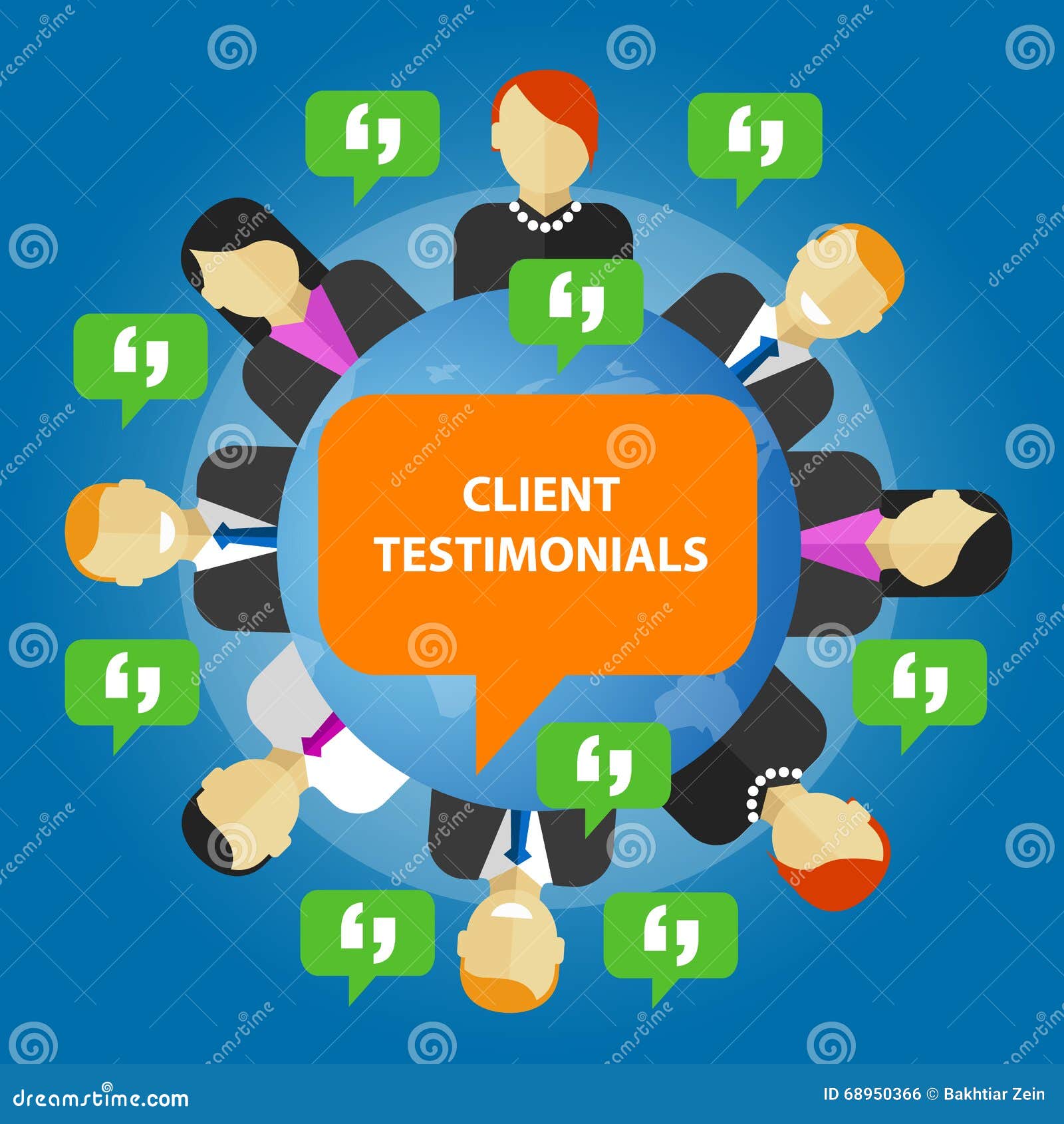 Client Testimonials Consumer Feedback Service Opinion Vector ...