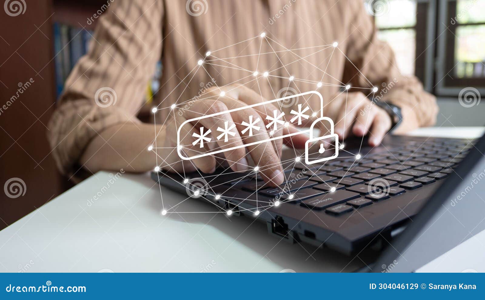 Client Is Typing Password To Access Data Security Verification Concept For Login Secure For