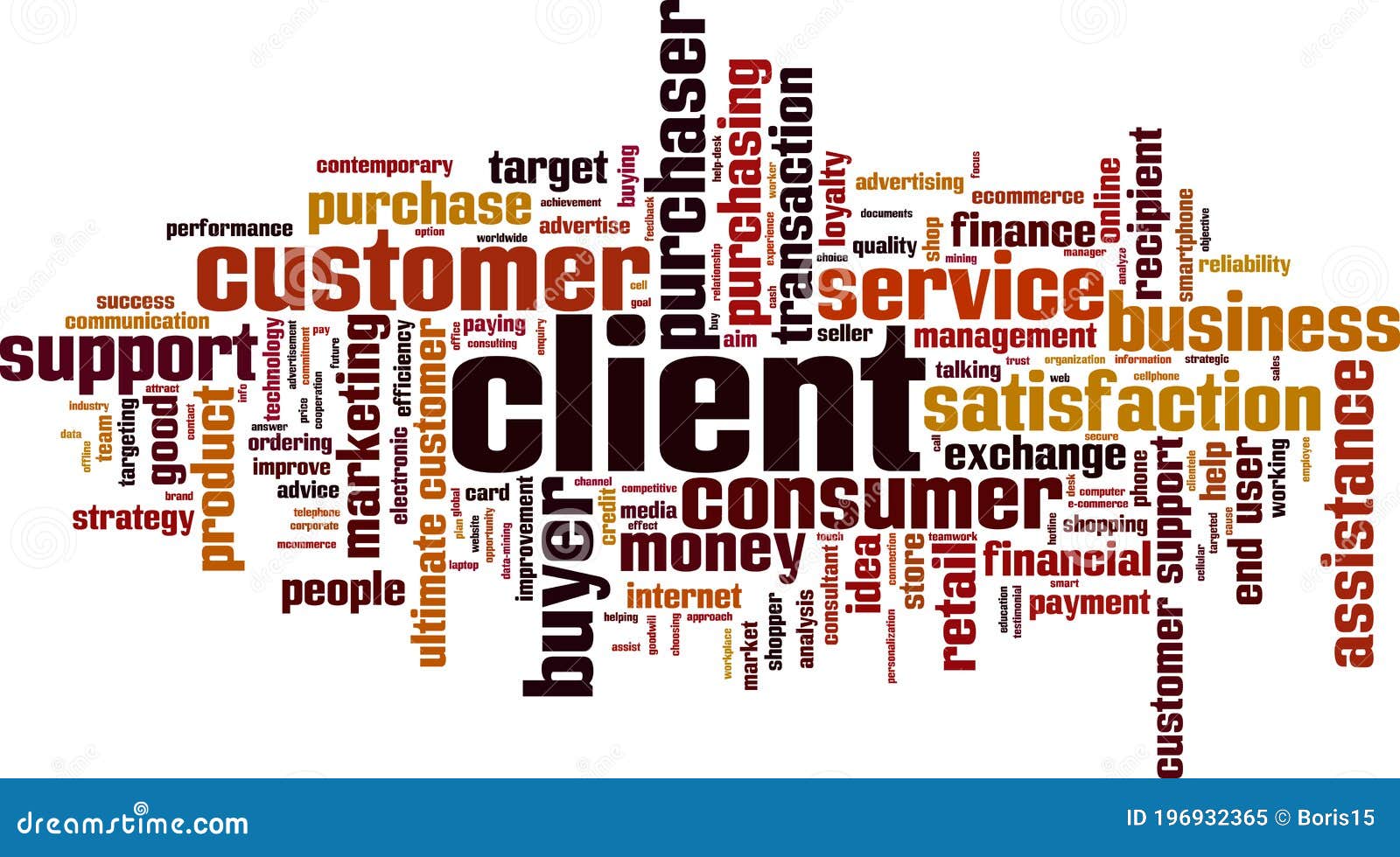 Client word cloud stock vector. Illustration of cloud - 196932365