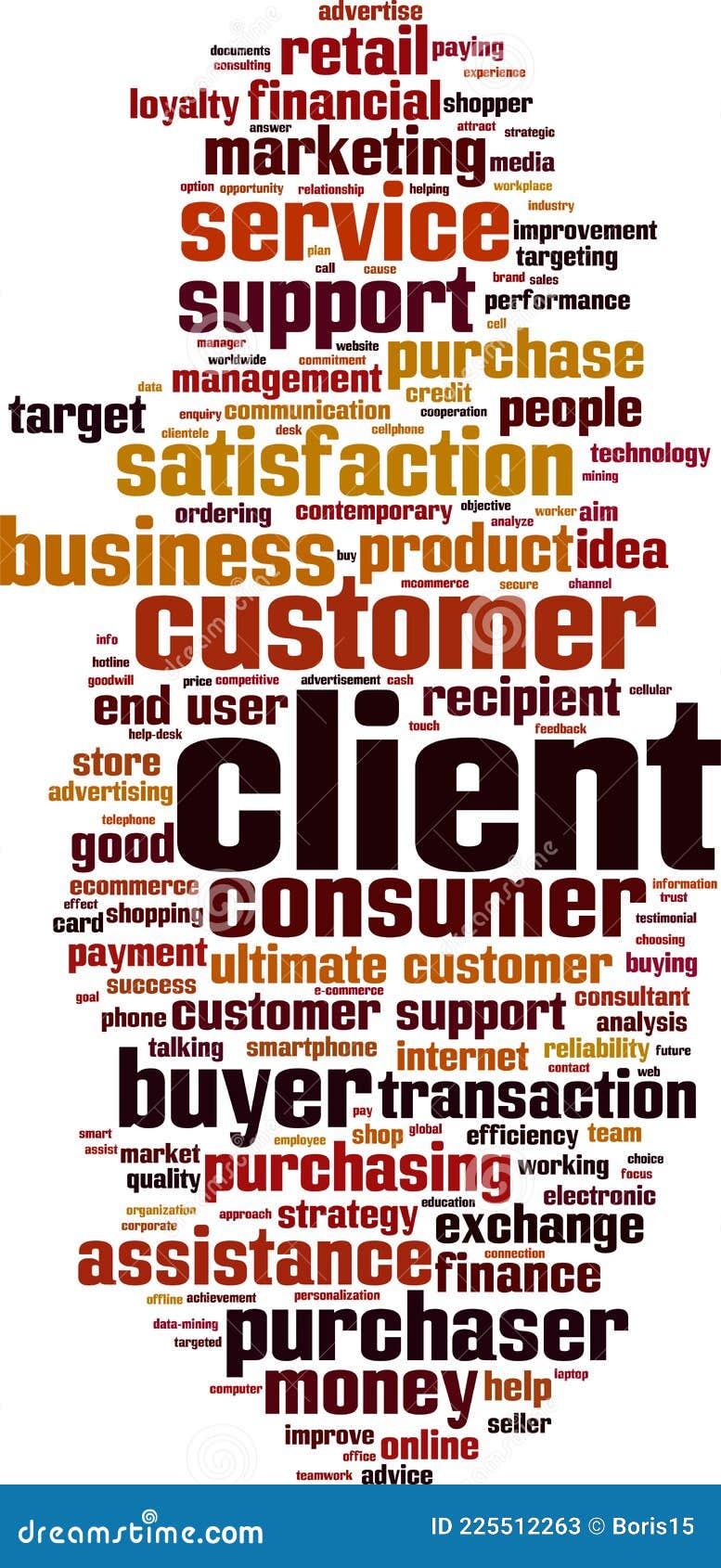 Client word cloud stock vector. Illustration of service - 225512263