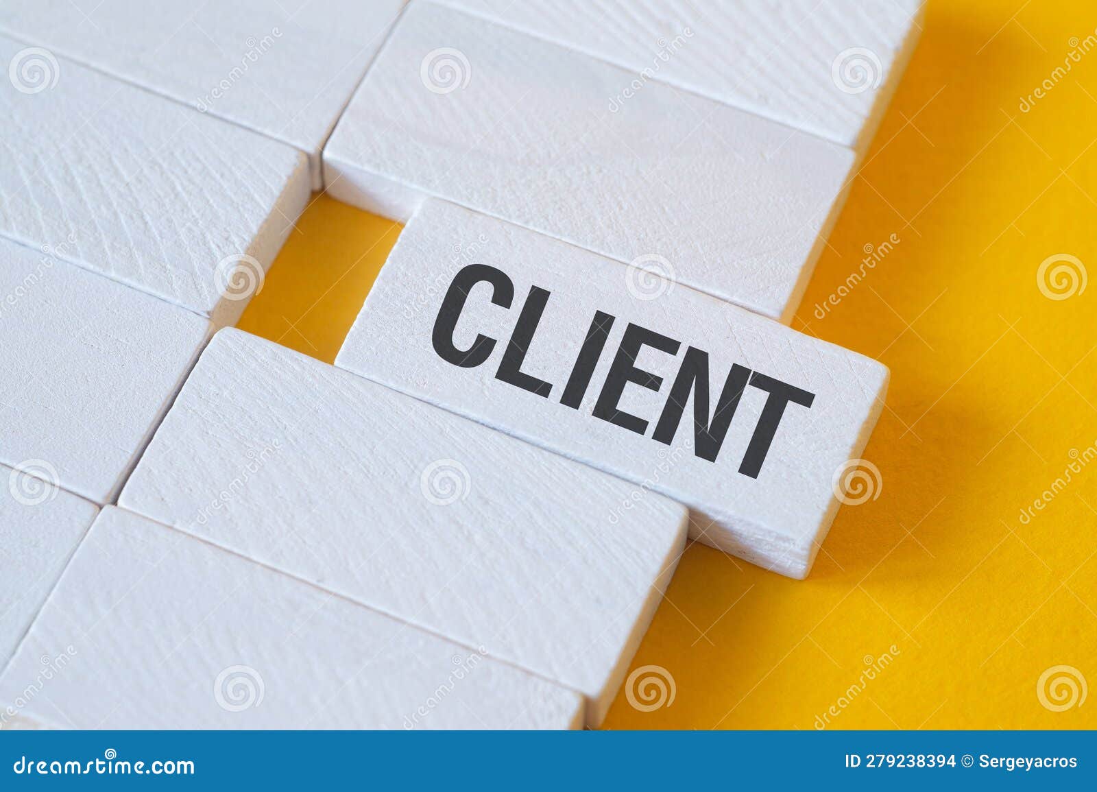Client - Word Concept on Building Blocks, Text Stock Photo - Image of ...