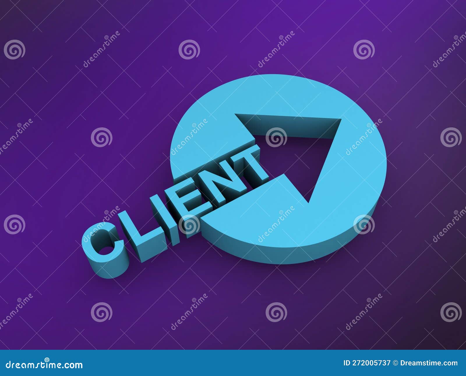 Client word on purple stock illustration. Illustration of card - 272005737