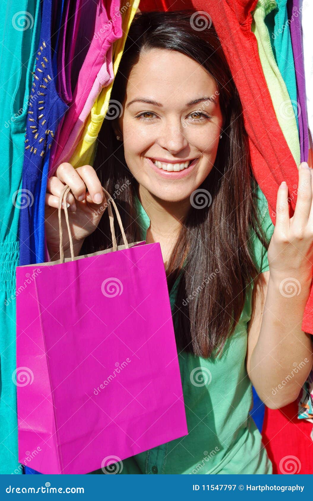 Cliente feliz imagem de stock. Imagem de aplauso, saco - 11547797