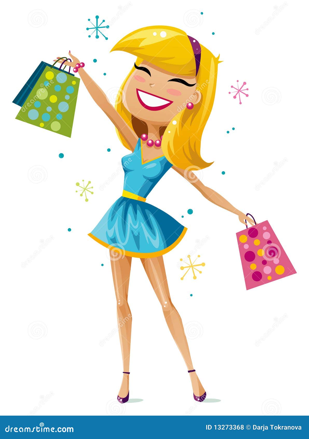 Cliente feliz ilustração do vetor. Ilustração de beleza - 13273368