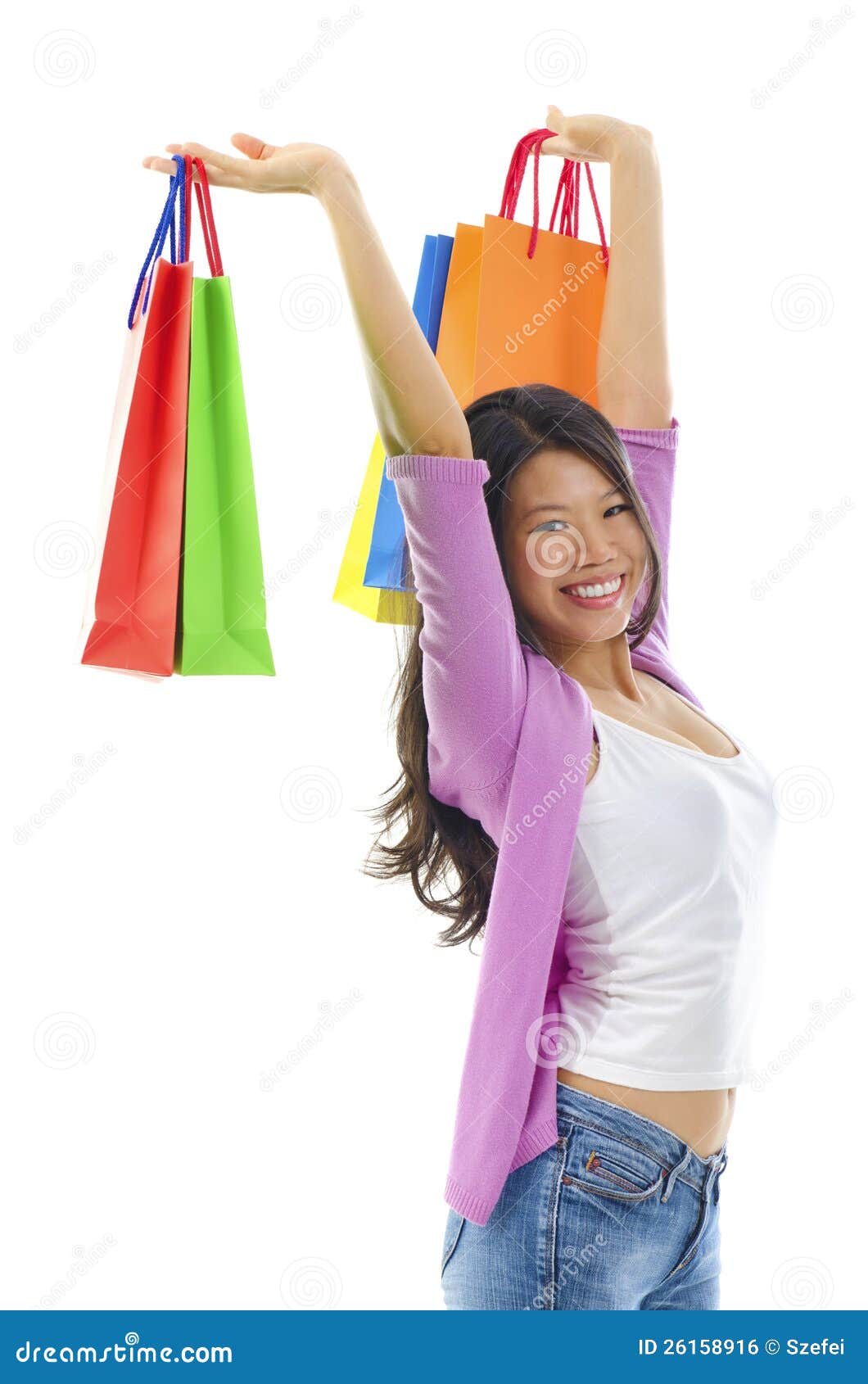 Cliente feliz foto de stock. Imagem de feriado, cliente - 26158916