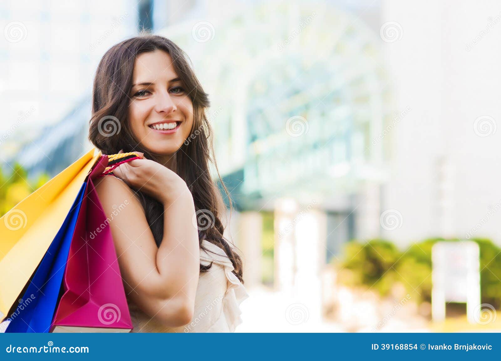 Cliente feliz foto de stock. Imagem de atrativo, papel - 39168854