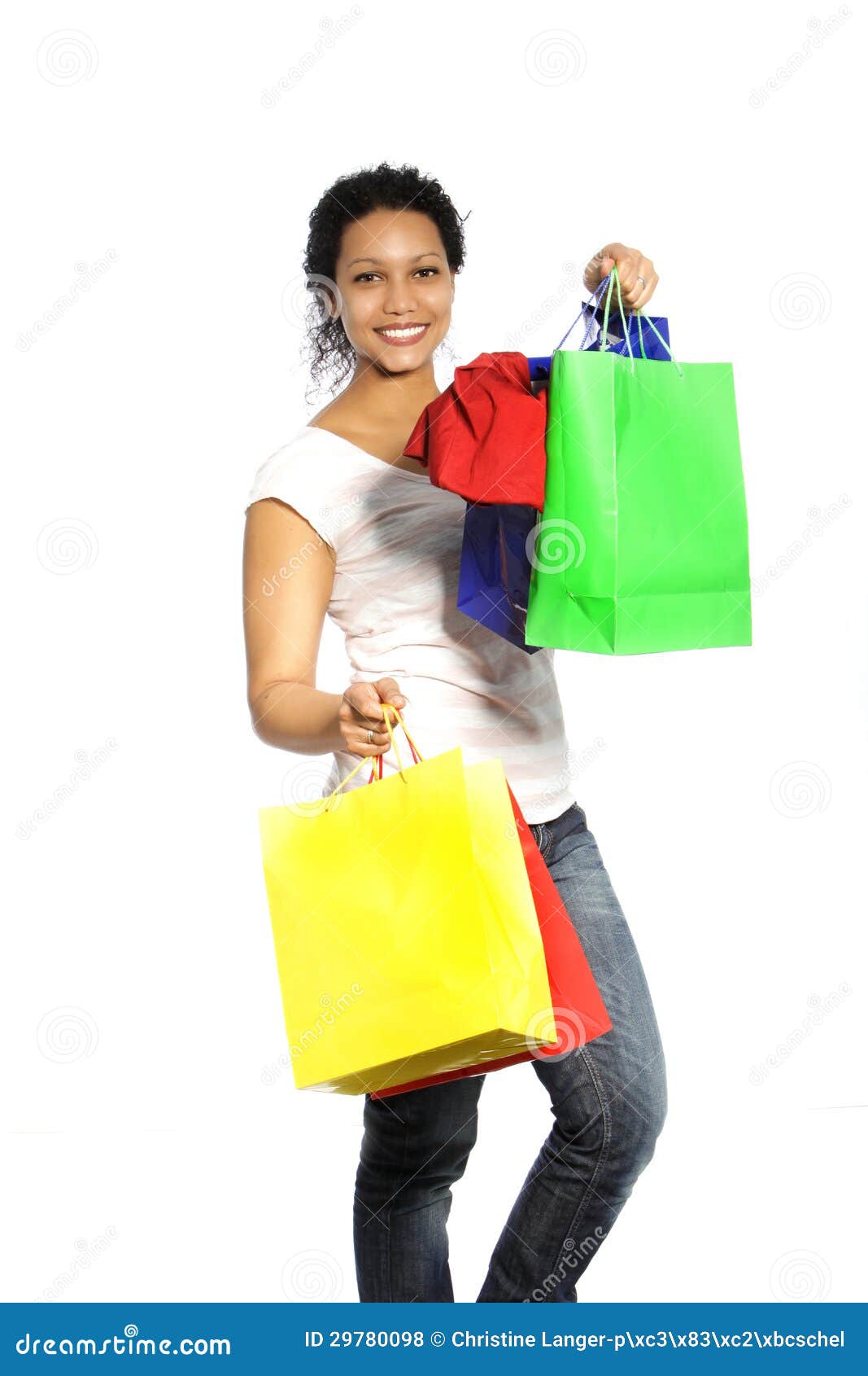 Cliente feliz da mulher foto de stock. Imagem de cliente - 29780098