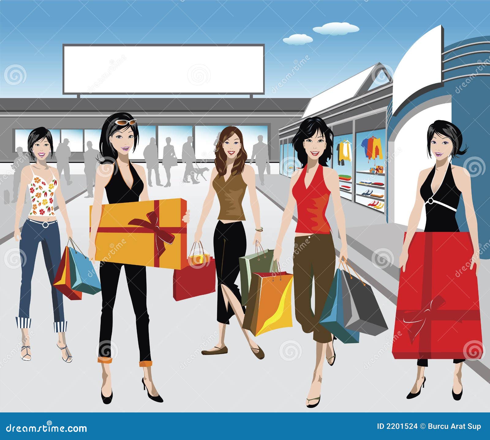 Clientes ilustração do vetor. Ilustração de cliente, shopping - 2201524