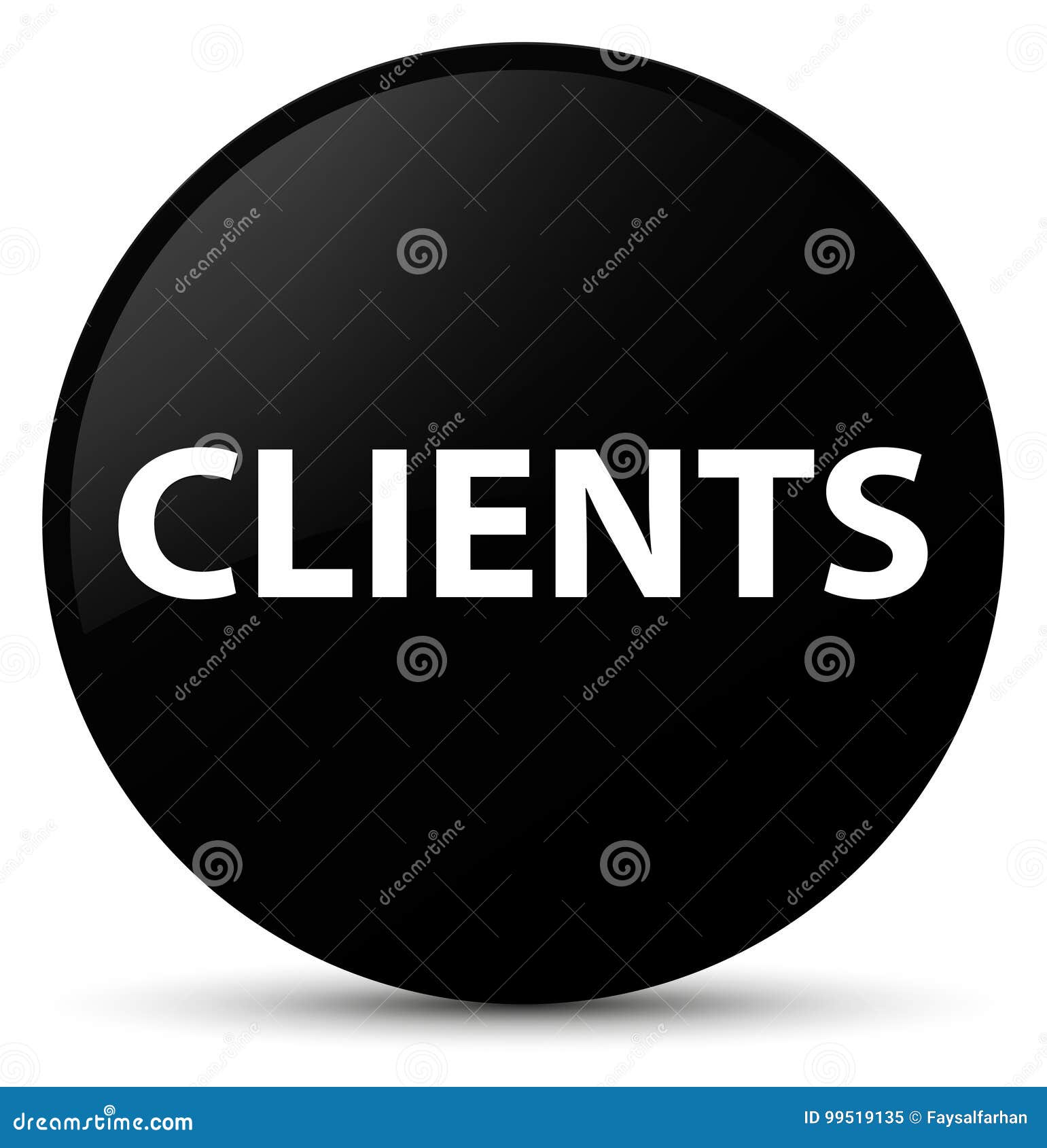 Clients black round button stock illustration. Illustration of user ...