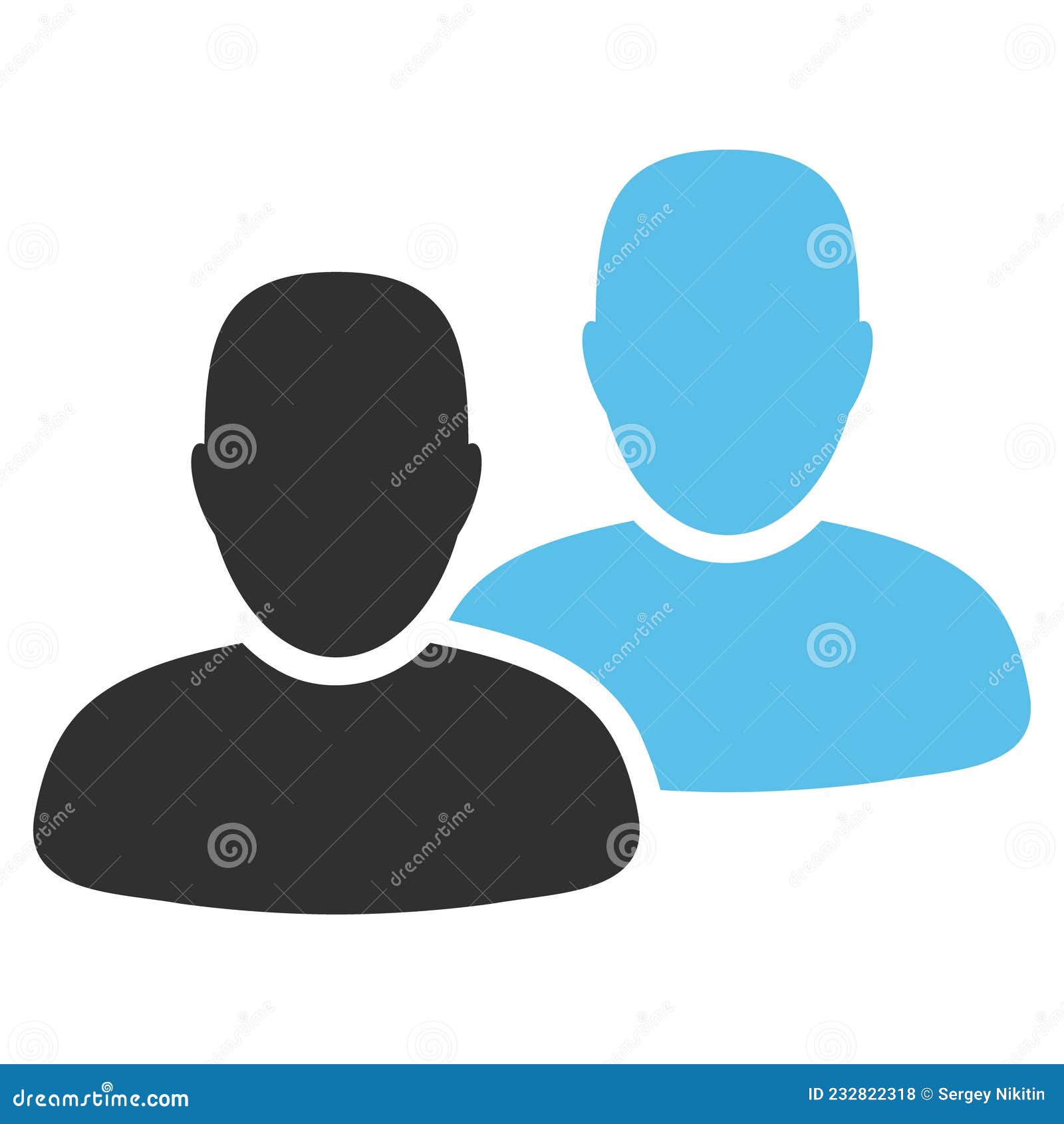 Clients Flat Icon Symbol stock illustration. Illustration of crowd ...