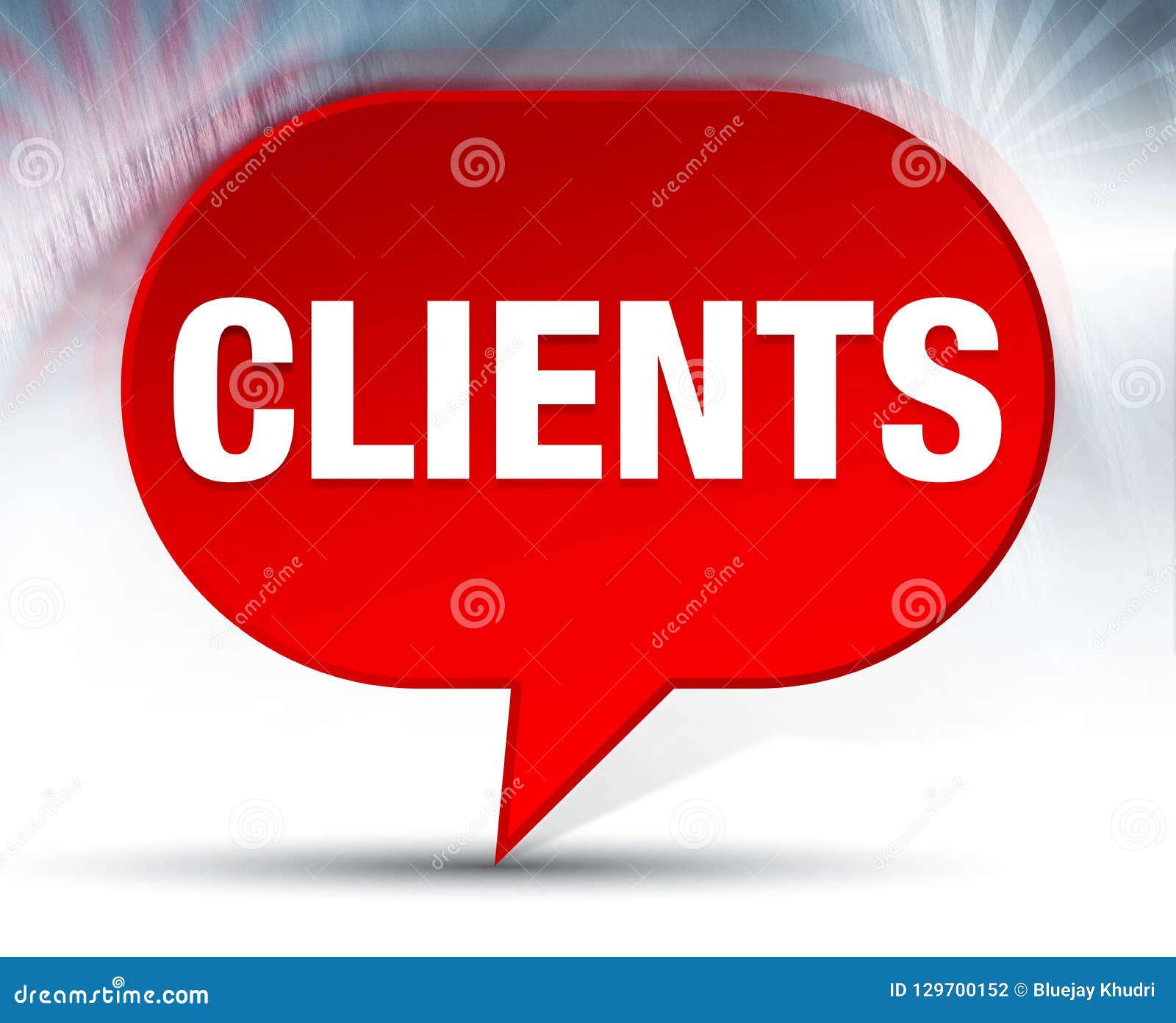 Clients Red Bubble Background Stock Illustration - Illustration of ...