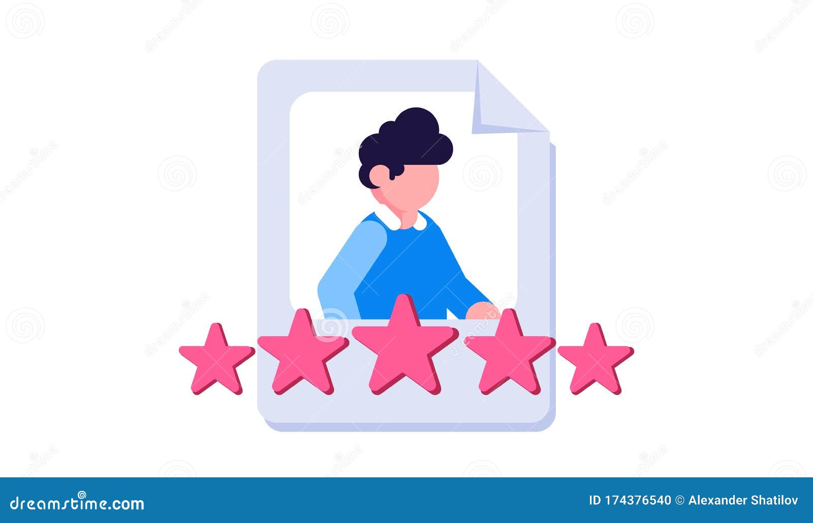 Clients Review, Customer Feedback, User Commens Concept. Portrait of ...