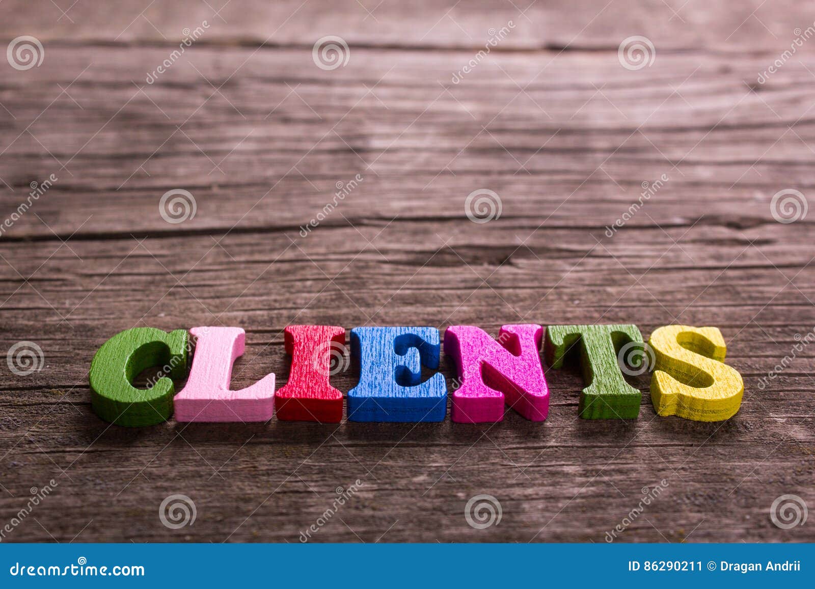 CLIENTS Word In Capital Letters On A Typewriter Sheet Royalty-Free ...