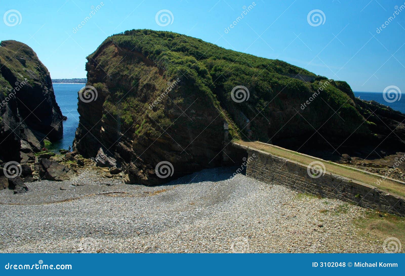 Clif stock photo. Image of distance, azure, water, ocean - 3102048