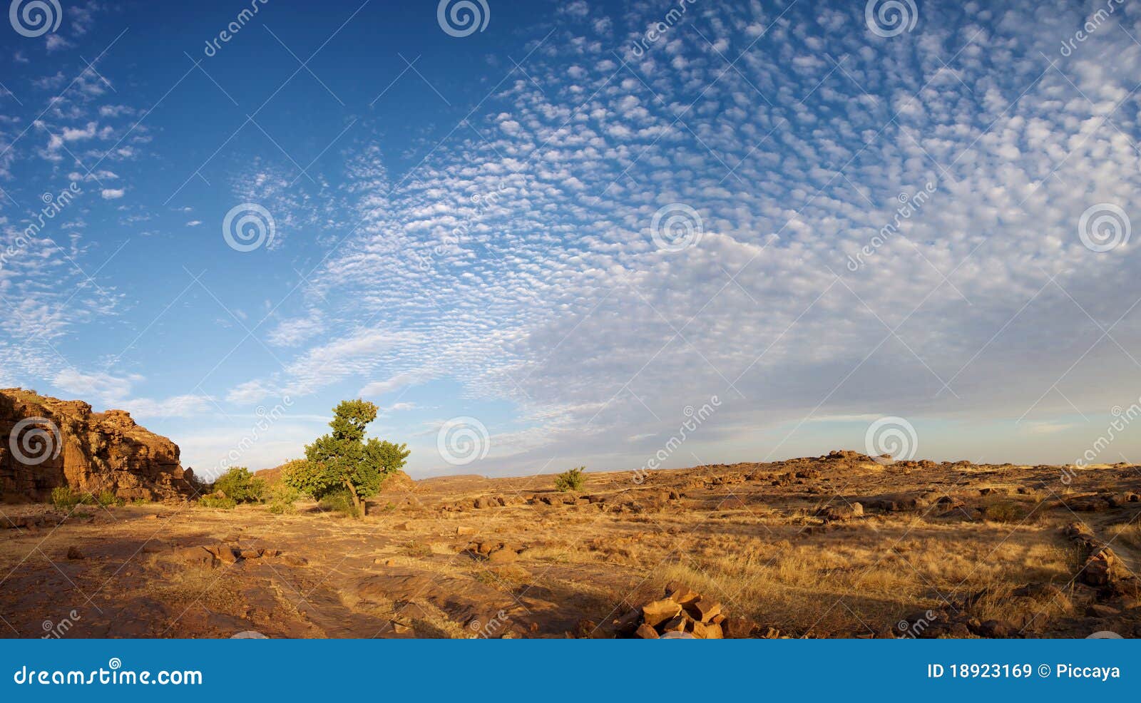 Cliff of Bandiagara in Dogon Land Stock Image - Image of adventure ...