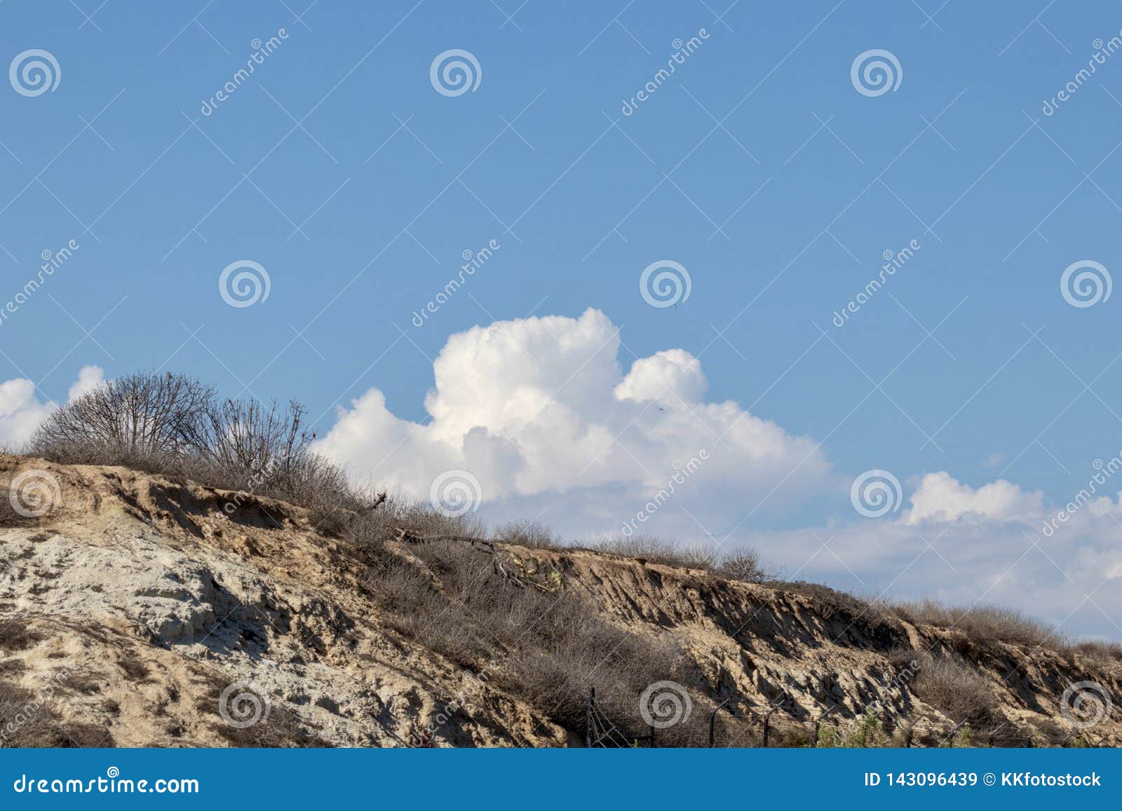 Cliff with Blue Sky Background Stock Image - Image of angle, cliff ...