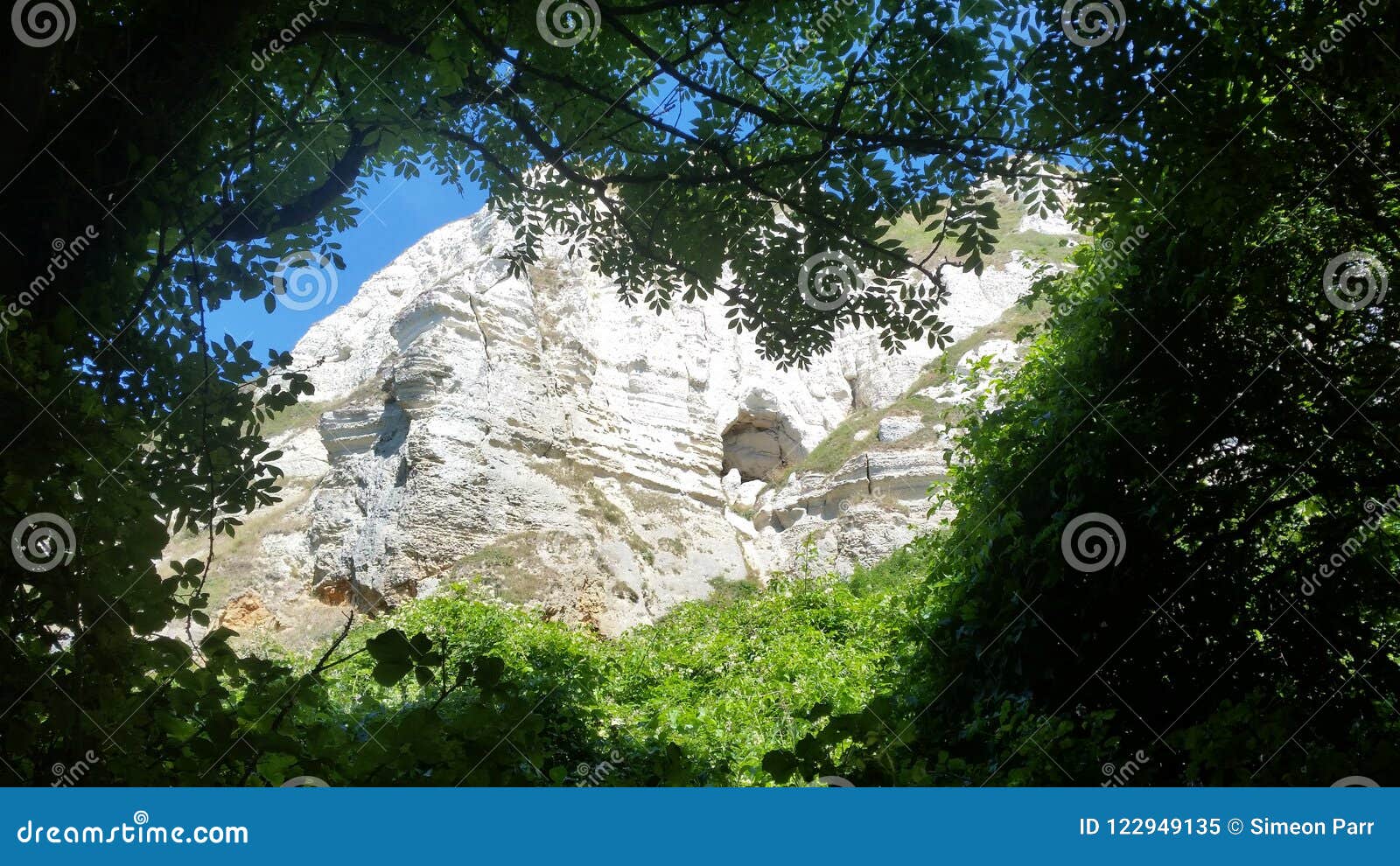 Cliff cave stock image. Image of devon, clearing, cliff - 122949135